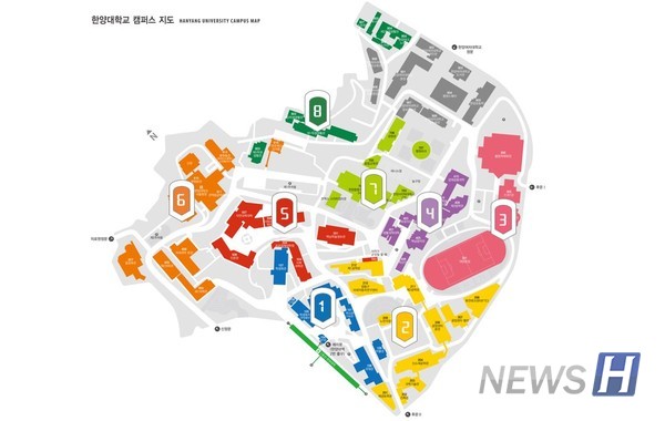 The Eight Zones of Hanyang University