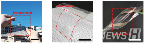 New Transparent Metamaterial for Thermal Management of Car and Solar Cell